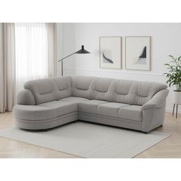 Sit & More sit&more Ecksofa &raquo;Savona&laquo; mit Federkern, optional mit Schlaffunktion B/H/T: 267cm x 90cm x 206cm, Flachgewebe, Ottomane links, ohne Bettfunktion