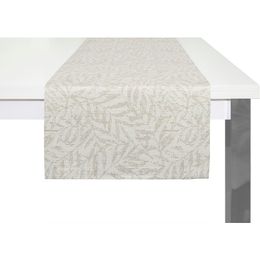 WIRTH Tischl&auml;ufer &raquo;Gospic&laquo; braun Baumwolle, Polyester B/L: 150cm x 40cm, 1 Stk.