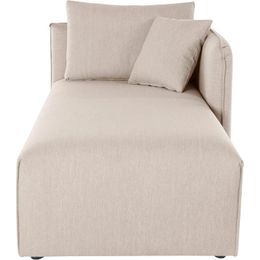 OTTO home Ottomane &raquo;N&ouml;re&laquo; Modul - zum Zusammenstellen; in vielen Bezugsqualit&auml;ten und Farben beige Samtoptik (100% Polyester);Struktur (100% 