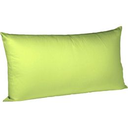 Fleuresse Kissenbezug &raquo;Colours Mako Satin, 100% Baumwolle, mit Rei&szlig;verschluss&laquo; Mako Satin, gl&auml;nzend, glatt, Premium Qualit&auml;t gr&uuml;n Mako-Satin, Mako-