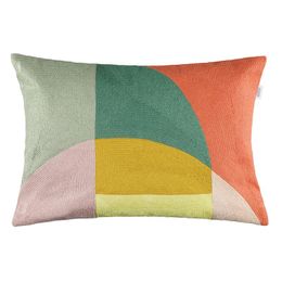 Sch&ouml;ner Wohnen Kollektion SCH&Ouml;NER WOHNEN-Kollektion Dekokissen &raquo;Paint&laquo; aus hochwertigen Naturfasern, vollfl&auml;chig bestickt bunt Mischgewebe B/L: 58cm x 38cm, 1 Stk.