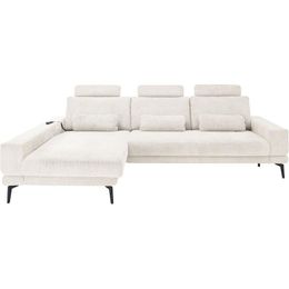 set one by Musterring Ecksofa &raquo;SO 3600, inkl motor. Sitztiefenverstellung, Kopfst&uuml;tzen, Nierenkissen&laquo; Sitzh&ouml;he 44 cm, Federkern, Breite 293 x Tiefe 