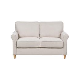 Beliani 2-Sitzer Sofa RONNEBY in Beige/Braun - (W) 140 x (H) 88 x (L) 78 cm | Gr.: onesize