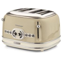 Ariete Toaster &raquo;Vintage&laquo; 4 kurze Schlitze f&uuml;r 4 Scheiben 1600 W beige Einheitsgr&ouml;&szlig;e Toaster