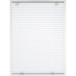 Gardinia Dachfensterplissee blickdicht ohne Bohren verspannt passend f&uuml;r Velux Dachfenster, in Crush-Optik wei&szlig; Obermaterial: 100% Polyester 100cm, 