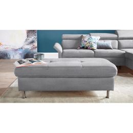 exxpo - sofa fashion Hocker &raquo;Maretto Bankhocker mit tollem Sitzkomfort&laquo; praktisches Staufach unter der Sitzfl&auml;che beige Luxus-Microfaser (100% 