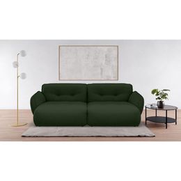 BETYPE Big-Sofa &raquo;Be Fluffy moderner Love Seat, XXL Sofa, Lese-Sessel, Mega Sofa&laquo; Softes Sitzgef&uuml;hl, moderne Kedernaht, hochwertiger Bezug gr&uuml;n 100% 