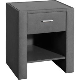 Home Affaire Nachttisch Nachtkonsole mit 1 Schubkasten und 1 Ablagefach grau B/H/T: 50cm x 61cm x 41cm