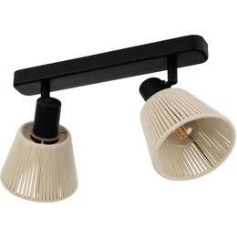 Eglo Deckenspot &raquo;SEAGARD Spotlampe - Stahl - E14 - 2X40W - IP20&laquo; E14 1 Stk. Deckenlampe, Deckenstrahler, Strahler, L30 x B11,5 x H13,5 cm beige 2, H: 