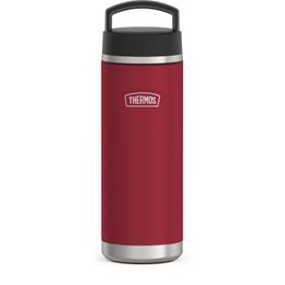 Thermos Isolierflasche &raquo;ICON BEVERAGE BOTTLE, Edelstahlk&ouml;rper, sp&uuml;lmaschinenfest&laquo; 0,71l, 18h hei&szlig; & 24h kalt, extra gro&szlig;e &Ouml;ffnung, absolut dicht rot 
