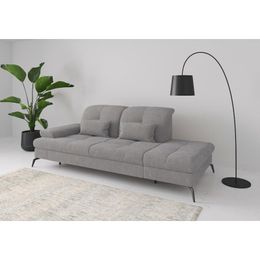 Sit & More sit&more Recamiere &raquo;Amica, inkl. Sitztiefenverstellung und Armteilverstellung&laquo; wahlweise mit Kopfteilverstellung und Stauraum grau 100% Polyester B/H/