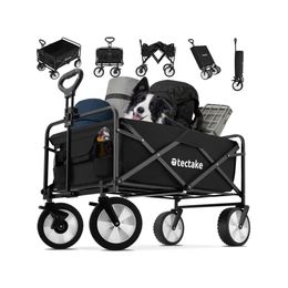 TecTake Faltbarer Handwagen Leon mit Bremsen, Belastbarkeit 80kg | Gr.: onesize