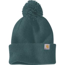 Carhartt M&uuml;tze "Knit Pom-Pom Cuffed Beanie" in Gr&uuml;n | Gr.: onesize