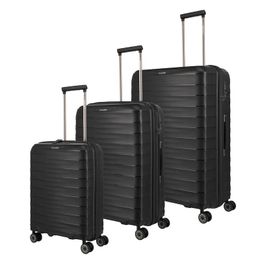 Travelite Herren Travelite Trolleyset &raquo;MOOBY 3-teilig Reisekoffer Hartschale&laquo; mit TSA-Schloss und recyceltem Polypropylen Einheitsgr&ouml;&szlig;e