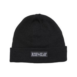 Mister Tee M&uuml;tze "Rise Slay Beanie" in Schwarz | Gr.: onesize