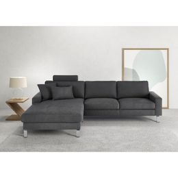 3C Candy Ecksofa &raquo;Lecce, wahlweise PUR-Schaumstoff oder Tonnentaschenfederkern&laquo; Bett im 2,5-Sitzer, teilmotorische Schlaffunktion im Longchair, L-Form