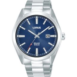 Lorus Damen Lorus Solaruhr Armbanduhr, Herrenuhr, Datum, Edelstahlarmband silber Einheitsgr&ouml;&szlig;e