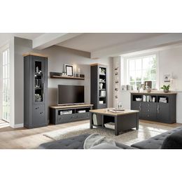 OTTO home Wohnwand &raquo;Westminster, Anbauwand im Landhausstil, Komplettset, Wohnzimmer-Set&laquo; Set, 4 Stk. tlg. grau B/H/T: 315cmcm