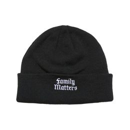 Mister Tee M&uuml;tze "Family Matters Beanie" in Schwarz | Gr.: onesize