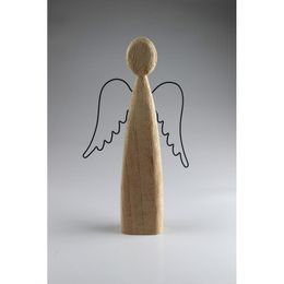 AM Design Dekofigur &raquo;Weihnachstsdekoration aus Holz&laquo; 2er Set, BxH: 15x27,5 cm Holzwerkstoff, Metall B/H/T: 15cm x 27,5cm