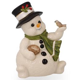 Goebel Dekofigur &raquo;Schneemann - Ein kuscheliges Pl&auml;tzchen&laquo; 8 x 7 x 11 cm Steingut B/H/T: 7cm x 11cm x 8cm