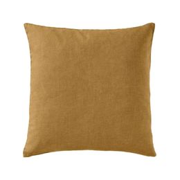 IB Laursen Leinen-Kissenbezug 50x50 cm einfarbig in ochre green | Gr.: onesize