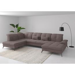 Sit & More sit&more Wohnlandschaft &raquo;Amica, U-Form, inkl. Sitztiefenverstellung und Armteilverstellung&laquo; wahlweise mit Kopfteilverstellung, Schlaffunktion und 