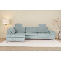 Die PlanBar Ecksofa &raquo;Ottomane MP-IN14007 L-Form, Breite 306 cm&laquo; wahlweise mit Schlaffunktion und verstellbaren Kopfst&uuml;tzen 100% Polyester B/H/T: 306cm