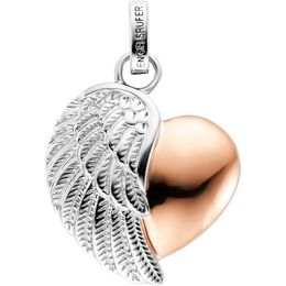 Engelsrufer Damen Kettenanh&auml;nger &raquo;Herzfl&uuml;gel&laquo; Made in Germany rosa Silber 925 (Sterlingsilber), 2,5 g