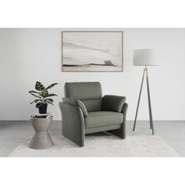 DOMO collection Sessel &raquo;Pina elegant und zeitloser Clubsessel, bequemer Cocktailsessel&laquo; Hoher Sitzkomfort, Microfaser hochflorig, dunkelgr&uuml;n gr&uuml;n 