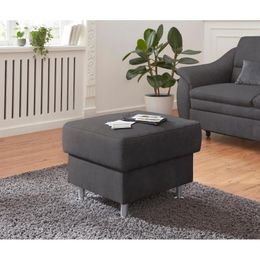 Sit & More sit&more Hocker &raquo;Cardoso&laquo; grau Luxus-Microfaser 2 (100% Polyester);Luxus-Microfaser ALTARA NUBUCK (100% Polyester);Luxus-Microfaser 1 (100% Polyester)