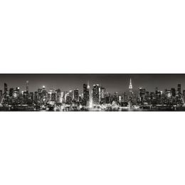 Express K&uuml;chen K&uuml;chenr&uuml;ckwand &raquo;New York&laquo; grau B/H: 280cm x 55,9cm K&uuml;chenr&uuml;ckwand