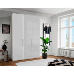 Wiemann Faltt&uuml;renschrank &raquo;Monaco&laquo; mit Glasfront sowie hochwertigen Beschl&auml;gen wei&szlig; Floatglas, Holzwerkstoff B/H/T: 148,4cm x 216cm x 58cm, T&uuml;ren: 3 