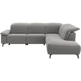 Musterring Ecksofa &raquo;MR 370, intelligenter Komfort im modernen Design&laquo; Optionale Relaxfunktion, flexible Kopfteile & klappbare Armlehnen 95% Polyester, 5% Nylon B