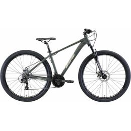 Bikestar Mountainbike 21 Gang Shimano RD-TY300 Schaltwerk Kettenschaltung f&uuml;r Damen und Herren, Kettenschaltung gr&uuml;n 43cm, 29 Zoll (73,66cm) Mountainbike