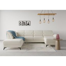 Sit & More sit&more Wohnlandschaft &raquo;Sinatra U-Form&laquo; optional mit Kopfteilverstellung und Armteilfunktion, Metallf&uuml;&szlig;e beige 98% Polyester, 2% Polyamid B/H/T: 