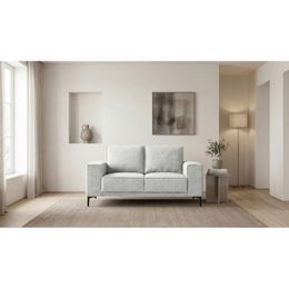 OTTO home 3-Sitzer &raquo;OLAND Boucl&eacute;, Sofa, B: 224 cm, Skandi-Design&laquo; 164 cm, Wellenunterfederung, Skandi-Design, Metallf&uuml;&szlig;e beige 100% Polyester B/H/T: 