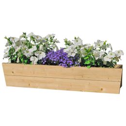 Lasita Maja Blumenkasten 90 cm, Fichtenholz beige Holzwerkstoff B/H/T: 90cm x 20cm x 20cm