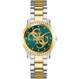 Guess Damen Quarzuhr &raquo;ANNETTE&laquo; Armbanduhr, Damenuhr, Edelstahlarmband, analog silber Einheitsgr&ouml;&szlig;e