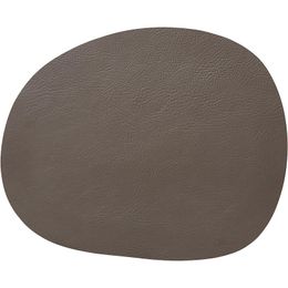 aida RAW Platzset &raquo;Buffalo&laquo; 95 % Recycelleder grau B/L: 33,5cm x 41cm, 4 Stk., Lederimitat