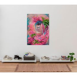 Komar Leinwandbild &raquo;Hawaiana - Gr&ouml;&szlig;e 40 x 60 cm&laquo; Natur 1 Stk. tlg. Keilrahmenbild mi Echtholzrahmen bunt Holz, Papier B/H/T: 40cm, Natur, 1 Stk.