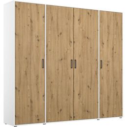 Rauch Kleiderschrank &raquo;VOYAGER Garderobe W&auml;scheschrank Schlafzimmer&laquo; in 3 verschiedenen Ausstattungen BASIC/CLASSIC/PREMIUM, mit 2 modernen 