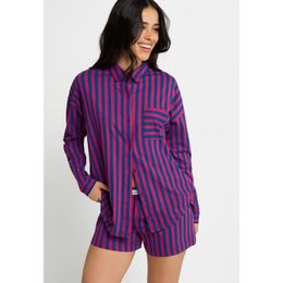 Lscn By Lascana Damen LSCN by LASCANA Shorty Set, 2 tlg. mit Streifendruck 36/38