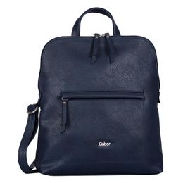 Gabor Damen Rucksack &raquo;Mina&laquo; aus weichem leichten Lederimitat, l&auml;ssig im praktischen Format blau B/H/T: 27,5cm x 32cm x 9cm