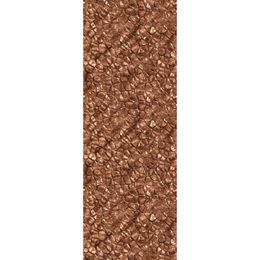queence Vinyltapete &raquo;Lennung&laquo; Farbverlauf abstrakt bedruckt gemustert glatt 90x250cm, selbstklebend, kinderleichte Anbringung,, Sticker braun Vinyl B/