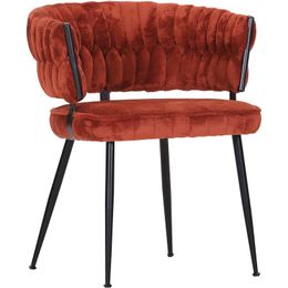 GUTMANN FACTORY Esszimmersessel rosa 100% Polyester Polyester, Drehfunktion, B/H/T: 62cm x 76cm x 52cm