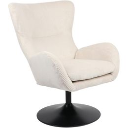 Hela Loungesessel &raquo;SAMOS&laquo; 1 Stk. tlg. Sessel;drehbar;Trompetengestell;Microfaser Breitcord;Armlehnen beige Microfaser Breitcord;Polyester;Polyamid 