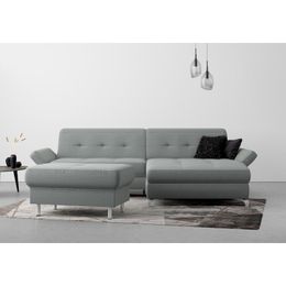 Home Affaire Polsterhocker &raquo;Maredo&laquo; Federkern-Polsterung, passend zur "Maredo"-Serie grau B/H/T: 90cm x 49cm x 60cm, Chenille-Optik