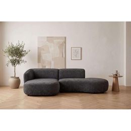 Home Affaire Ecksofa &raquo;OSTRUP Rundsofa, L-Form, Naturt&ouml;ne, Boucle oder Chenille&laquo; Breite 278 cm, organische Form mit sanften Rundungen grau 100% 