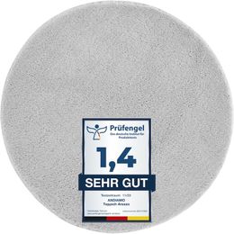 ANDIAMO Badematte &raquo;Arezzo, Badvorleger, Badezimmer Teppich, Duschvorleger&laquo; H&ouml;he 16 mm rutschhemmend beschichtet fu&szlig;bodenheizungsgeeignet schnell trocknend Uni